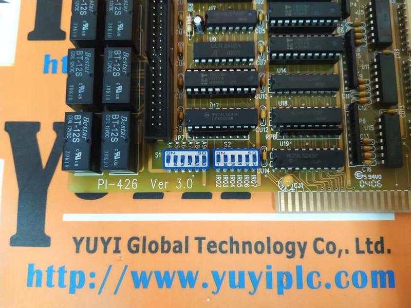 DHL/EMS PI-426 VER 3.0 ISA INTERFACE CARD 8 CHANNEL RELAY - 裕益科技自動化設備可 ...