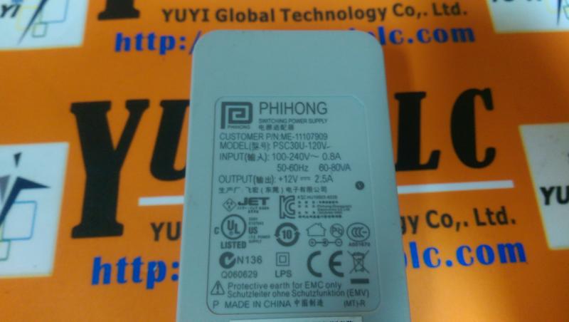 Phihong PSC30U-120V AC POWER ADAPTER - PLC DCS SERVO Control MOTOR ...
