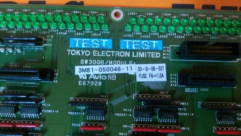 TEL Tokyo SW300B/MODULE PCB Control Board - 裕益科技自動化設備可程式編碼器PLC分散式控制系統DCS