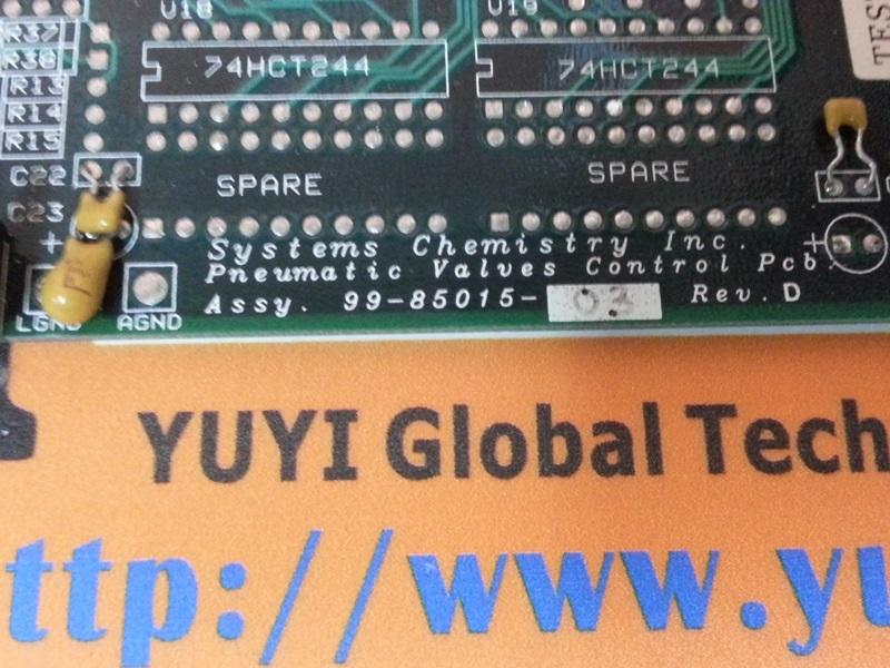 SYSTEMS CHEMISTRY 99-85015-03 REV D PNEUMATIC BOARD - 裕益科技自動化設備可程式編碼器 ...