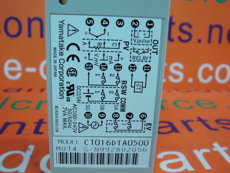 YAMATAKE SDC10 C10T6DTA0500 - PLC DCS SERVO Control MOTOR POWER SUPPLY ...