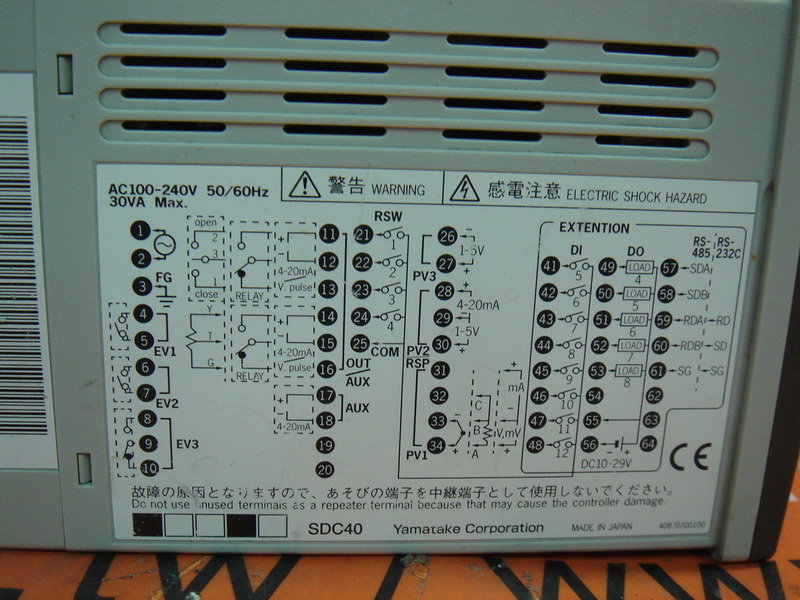 YAMATAKE SDC40 / C40A5G1AS062D0 / C40A5K1AS062D0 - 裕益科技自動化設備可程式編碼器PLC分散 ...
