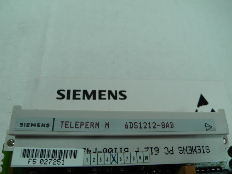 SIEMENS TELEPERM M 6DS1212-8AB - 裕益科技自動化設備可程式編碼器PLC分散式控制系統DCS