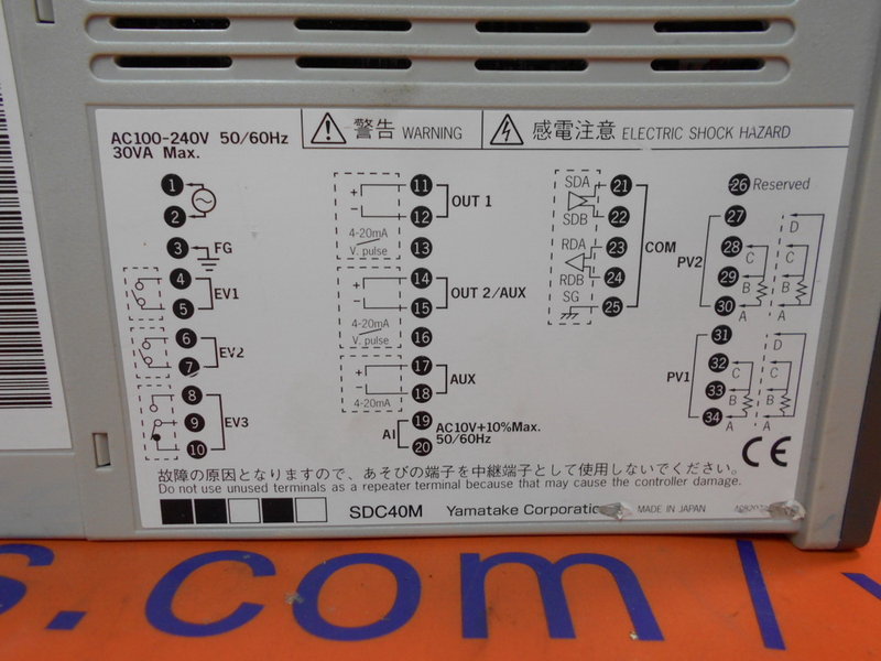 YAMATAKE SDC40M / SDC40 / C40M6D0AS054D0 - 裕益科技自動化設備可程式編碼器PLC分散式控制系統DCS