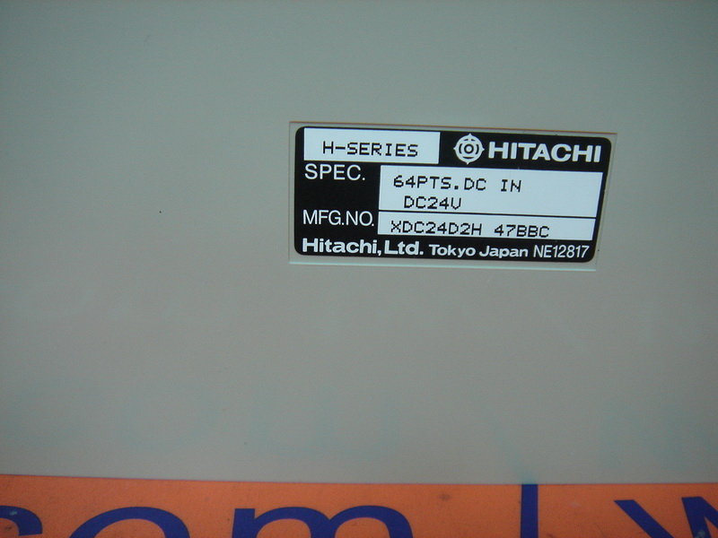 HITACHI H-SERIES 64PTS.DC IN DC24V XDC24D2H - 裕益科技自動化設備可程式編碼器PLC分散式控制系統DCS