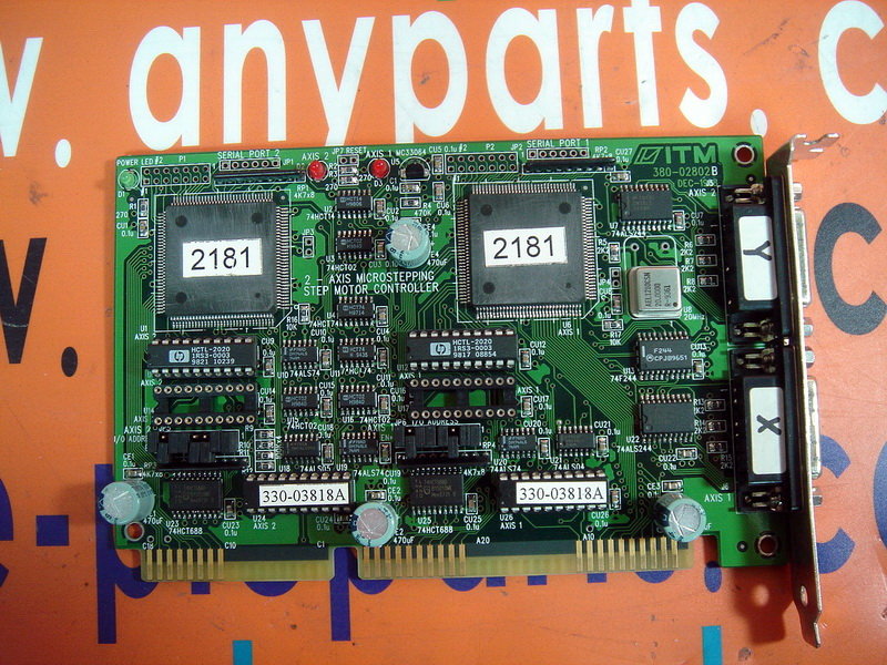 ITM 2-AXIS MICRO STEPPING STEP MOTOR CONTROLLER 380-02802B DEC-1998 - 裕 ...