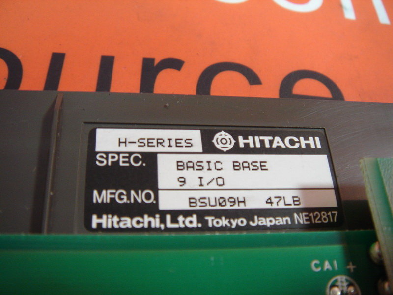 HITACHI H-SERIES BASIC BASE 9 I/O BSU09H - 裕益科技自動化設備可程式編碼器PLC分散式控制系統DCS