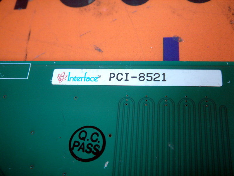 INTERFACE PCI-8521 - PLC DCS SERVO Control MOTOR POWER SUPPLY IPC ROBOT