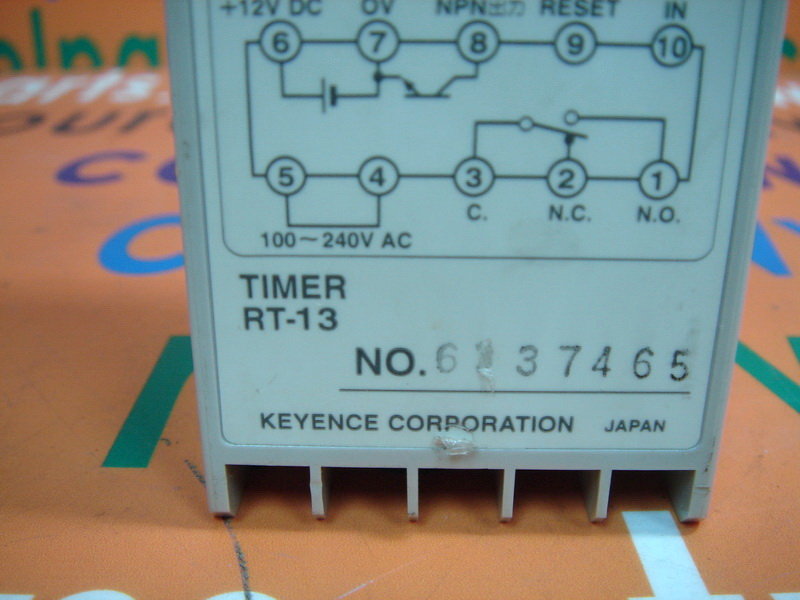 KEYENCE TIMER RT-13 - PLC DCS SERVO Control MOTOR POWER SUPPLY IPC ROBOT