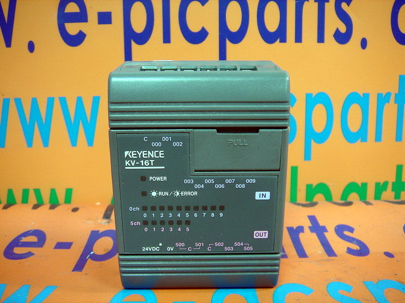 KEYENCE I/O MODULE 10IN 6OUT KV-16T - 裕益科技自動化設備可程式編碼器PLC分散式控制系統DCS