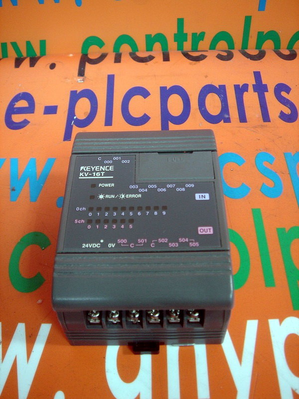 KEYENCE I/O MODULE 10IN 6OUT KV-16T - 裕益科技自動化設備可程式編碼器PLC分散式控制系統DCS