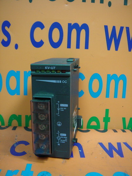 KEYENCE PLC KV-U7 POWER SUPPLY MODULE - PLC DCS SERVO Control MOTOR ...