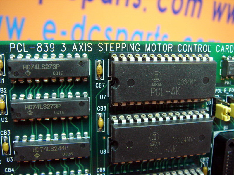 ADVANTECH 3-AXIS STEPPING MOTOR CONTROL ISA CARD PCL-839 - PLC DCS ...