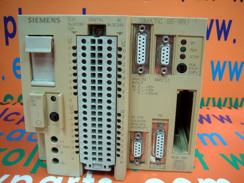 SIEMENS SIMATIC S5 S5-95U PLC 6ES5 095-8MB02 6ES5095-8MB02 - 裕益科技自動化設備可 ...