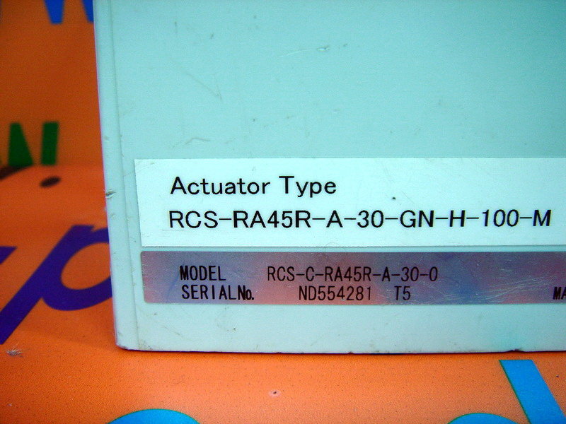 IAI ROBO CYLINDER Actuator Type: RCS-RA45R-A-30-GN-H-100-M MODEL: RCS-C ...