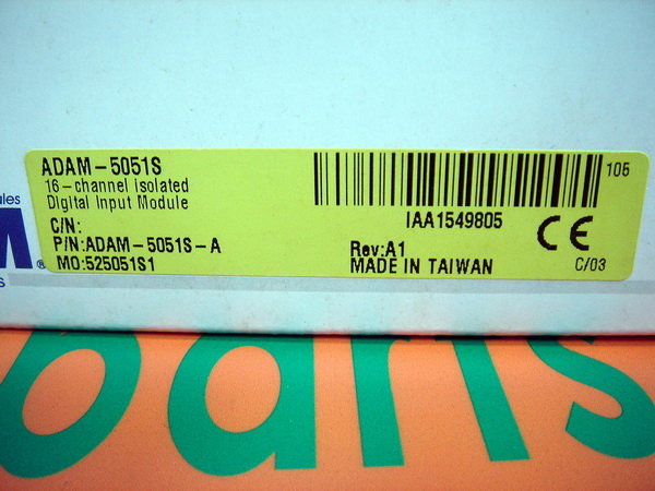 ADVANTECH(研華) 16-ch Digital Input Modules ADAM-5051S - 裕益科技自動化設備可程式編碼器 ...
