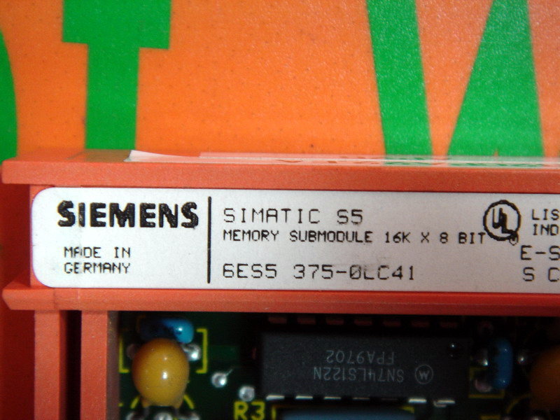SIEMENS SIMATIC S5 PLC MEMORY SUBMODULE 16K X 8BIT 6ES5 375-0LC41 ...