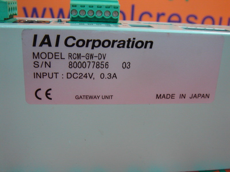 IAI RCM-GW-DV - 裕益科技自動化設備可程式編碼器PLC分散式控制系統DCS
