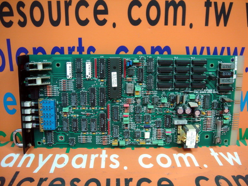 FISHER ROSEMOUNT RS3 OUTPUT BYPASS 2 PWA 01984-2551-0001 REV. J/W - 裕益 ...