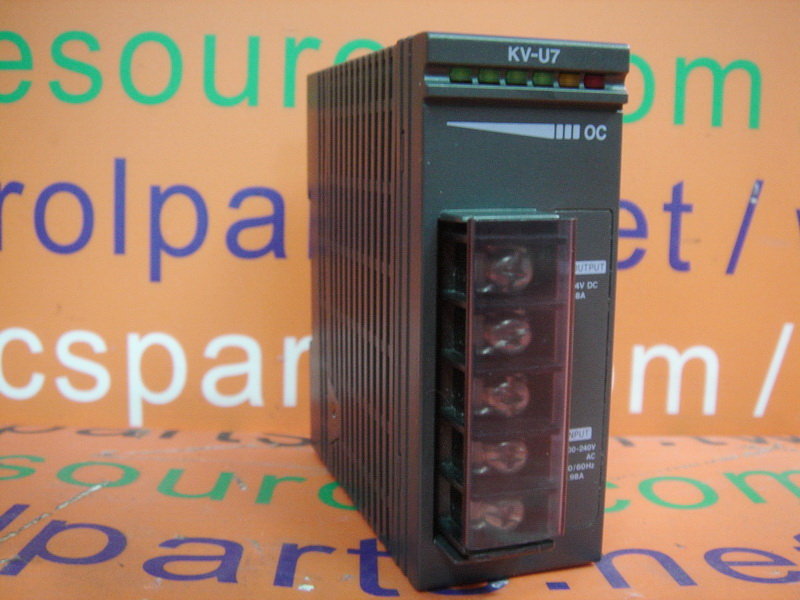 KEYENCE POWER SUPPLY MODULE KV-U7 - 裕益科技自動化設備可程式編碼器PLC分散式控制系統DCS