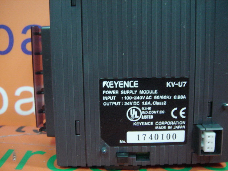 KEYENCE POWER SUPPLY MODULE KV-U7 - 裕益科技自動化設備可程式編碼器PLC分散式控制系統DCS