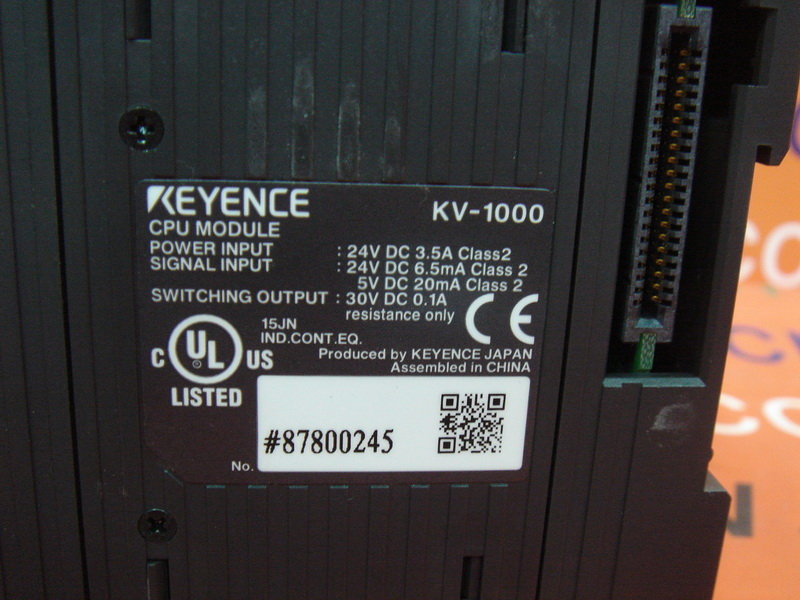 KEYENCE KV-1000 CPU MODULE - 裕益科技自動化設備可程式編碼器PLC分散式控制系統DCS