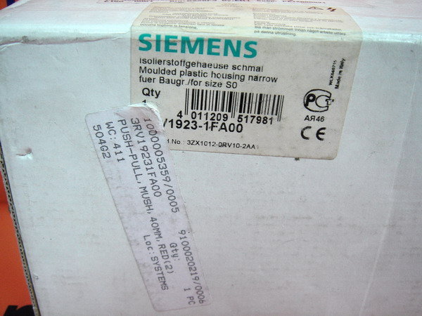 SIEMENS 3RV1923-1FA00 FM06VUP - 裕益科技自動化設備可程式編碼器PLC分散式控制系統DCS
