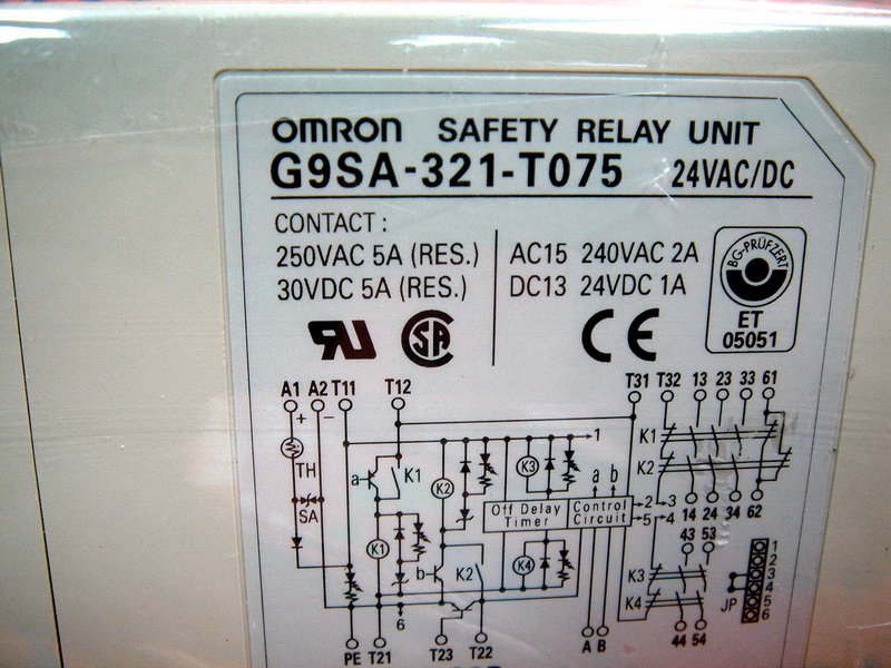 OMRON G9SA-321-T075 SAFETY RELAY UNIT - PLC DCS SERVO Control MOTOR ...
