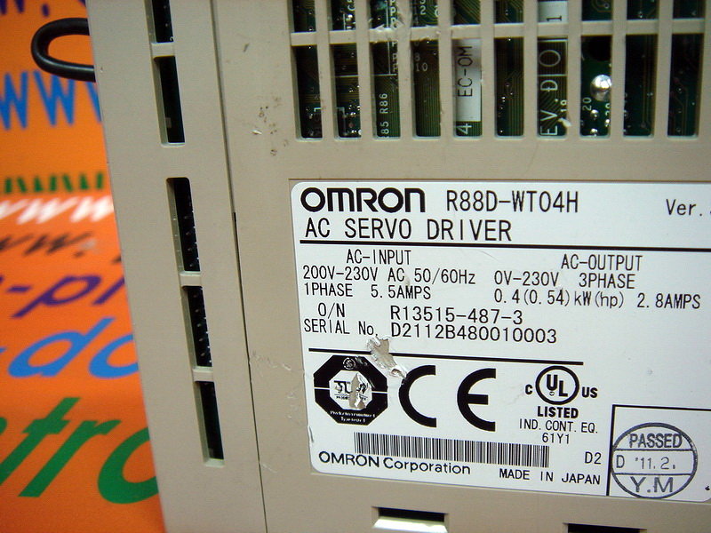 OMRON R88D-WT04H - 裕益科技自動化設備可程式編碼器PLC分散式控制系統DCS
