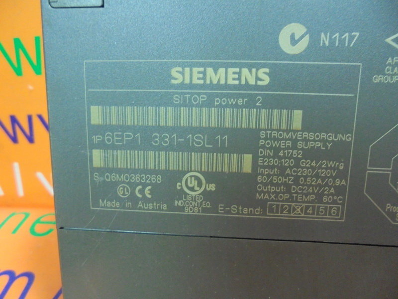 SIEMENS 6EP1 331-1SL11 Sitop Power 2 - 裕益科技自動化設備可程式編碼器PLC分散式控制系統DCS