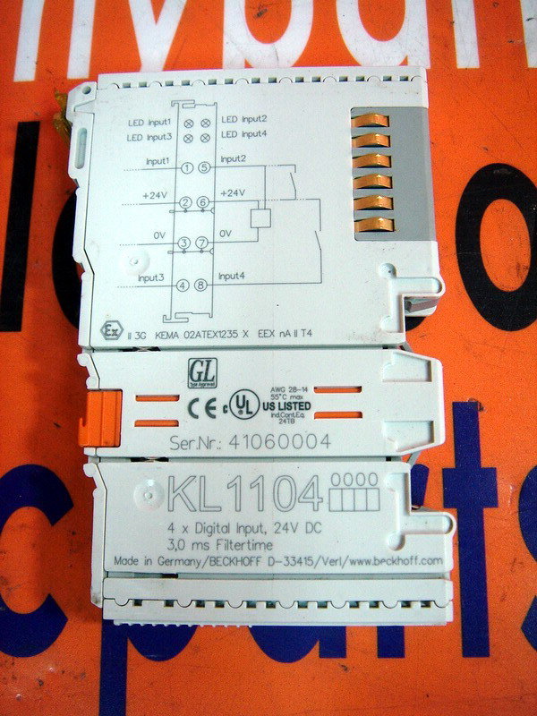 BECKHOFF 4 x DIGITAL INPUT MODULE KL1104 - PLC DCS SERVO Control MOTOR ...