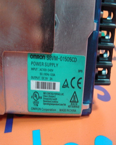 OMRON S8VM-01505 CD POWER SUPPLY INPUT:100-240V - 裕益科技自動化設備可程式編碼器PLC分散式 ...