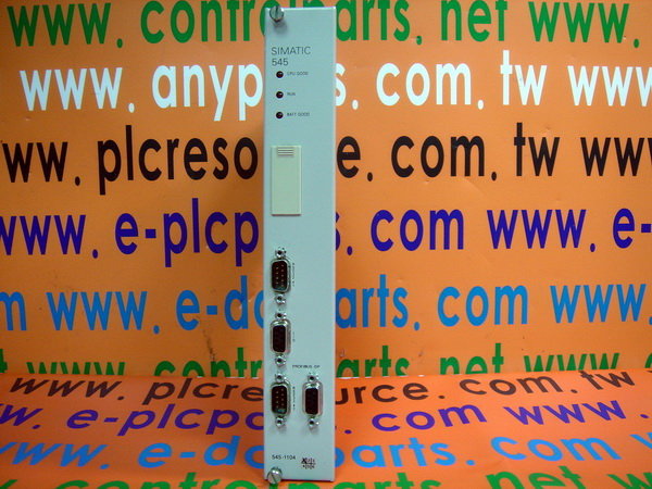 Texas Instruments SIMATIC TI545 / 545-1104 CPU MODULE 192K W/DP PORT ...