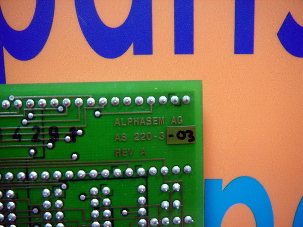 ALPHASEM AG AS220-3-03 AS 220-3-03 - PLC DCS SERVO Control MOTOR POWER ...