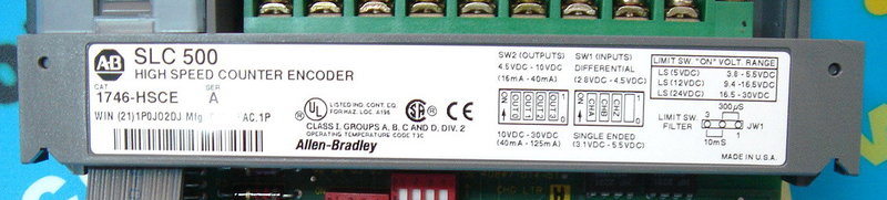PLC-ALLEN BRADLEY 1746-HSCE COUNTER MODULE HIGH SPEED FOR ENCODER ...