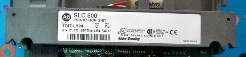 PLC-ALLEN BRADLEY 1747-L524 PROCESSOR UNIT SLC500 - 裕益科技自動化設備可程式編碼器PLC ...