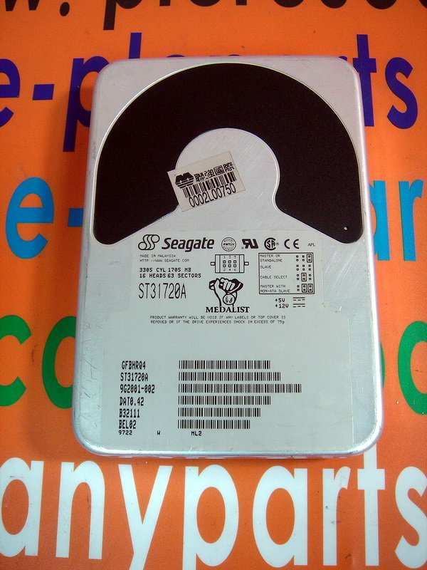 Seagate Hard Drive ST31720A 1.7GB / 3.5inch - PLC DCS SERVO Control ...