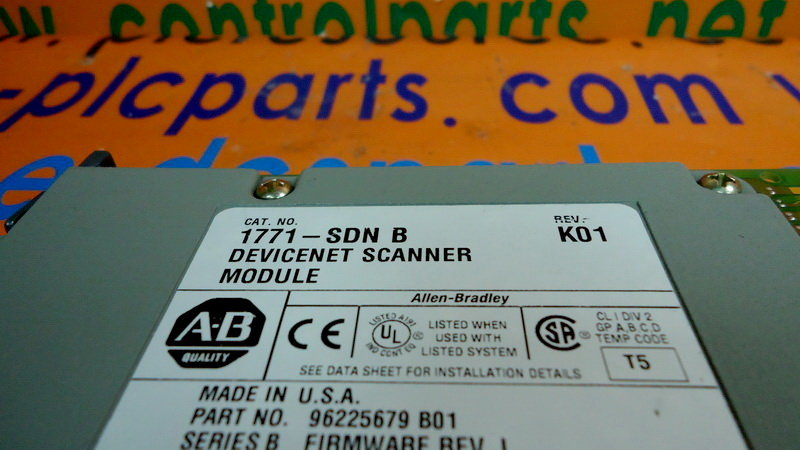 ALLEN BRADLEY PLC 1771-SDN B MODULE - 裕益科技自動化設備可程式編碼器PLC分散式控制系統DCS