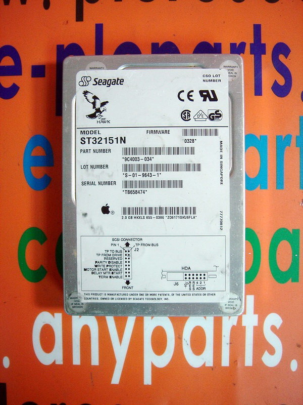 Seagate Hard Drive ST32151N / 9C4003-034 2.1GB / 50PIN - PLC DCS SERVO ...