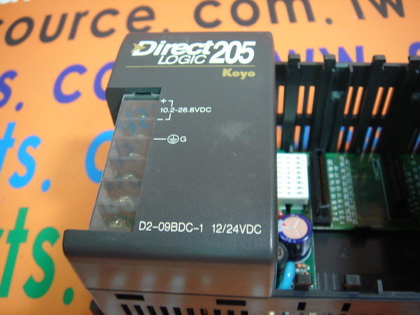 KOYO DIRECT LOGIC 205 BASE 9SLOT W/ INTERNAL 24VDC POWER SUPPLY D2 ...