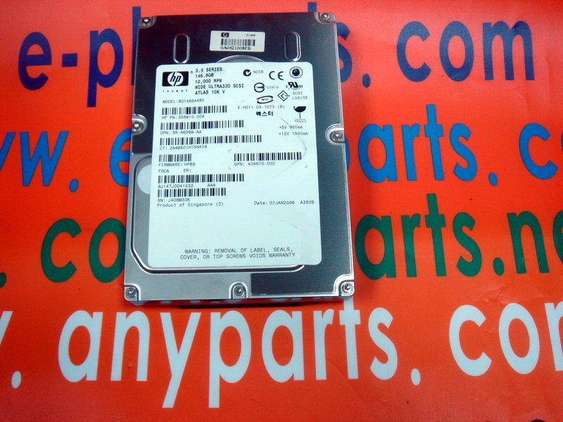 Hard drive HP BD1468A4B5 / P/N:356910-008 WIDE ULTRA320 SCSI 146.8GB ...