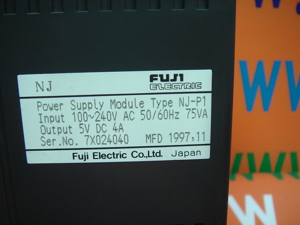 FUJI NJ系列 POWER SUPPLY MODULE NJ-P1 - PLC DCS SERVO Control MOTOR POWER ...