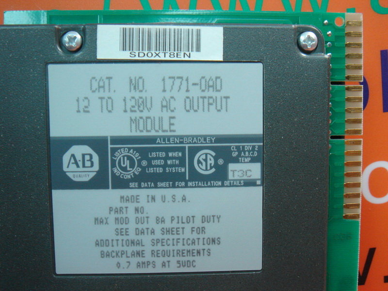 A-B 1771-OAD - PLC DCS SERVO Control MOTOR POWER SUPPLY IPC ROBOT