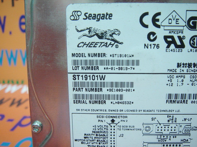 Seagate Hard Drive ST19101W / 9E1003-001 9.1GB / 68pin - PLC DCS SERVO ...