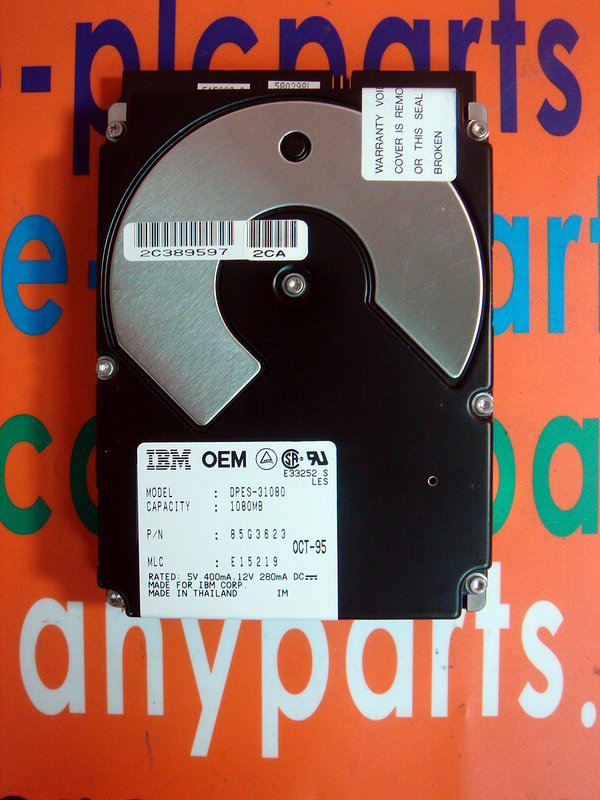 IBM Hard Drive DPES-31080 / 85G3623 1GB / 50PIN - PLC DCS SERVO Control ...