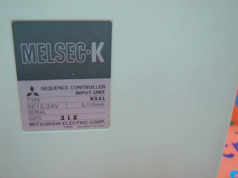 MITSUBISHI SEQUENCE CONTROLLER INPUT UNIT KX41 - 裕益科技自動化設備可程式編碼器PLC分散式 ...