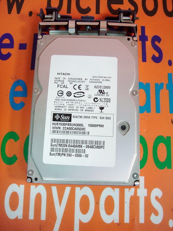 HITACHI / SUN Hard Drive HUS1530FBSUN300G / 390-0366-02 / SUN 300G ...