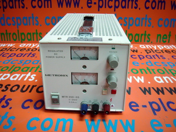 METRONIX REGULATED DC POWER SUPPLY MTR350-03 - 裕益科技自動化設備可程式編碼器PLC分散式控制系統DCS