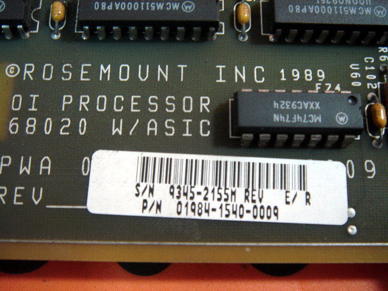 FISHER ROSEMOUNT RS3 01984-1540-0009 / RS3 SYSTEM 3 OI PROCESSOR 68020 ...