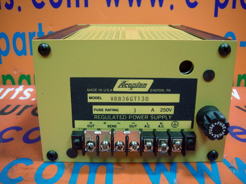 ACOPIAN REGULATED POWER SUPPLY VRB36GT130 - PLC DCS SERVO Control MOTOR ...